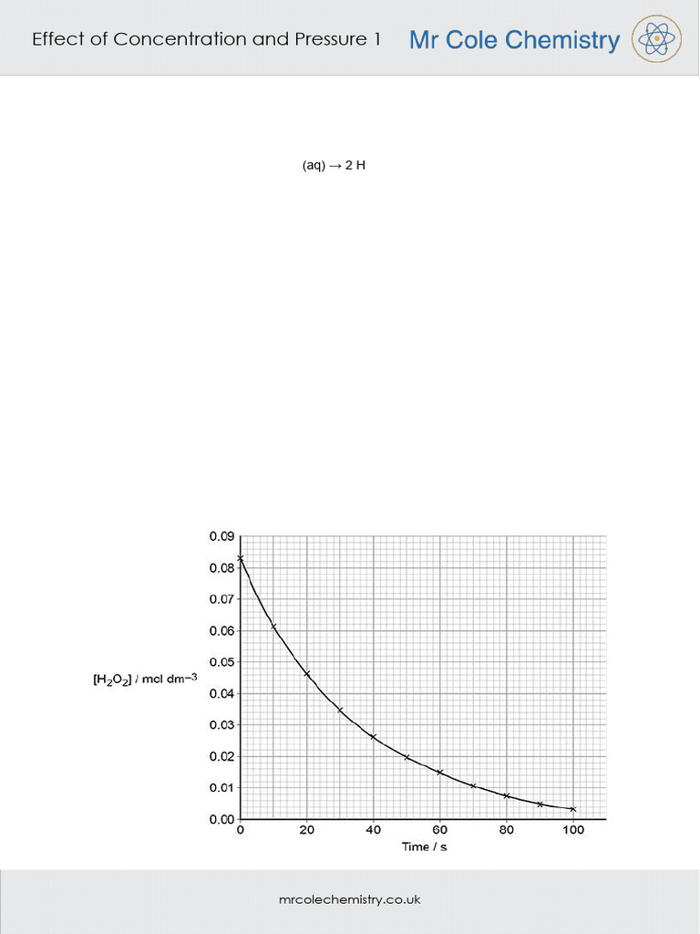Effect of Concentration and Pressure Question Pack 1 | PDF | Chemical ...