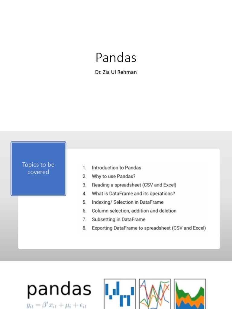 Lec6 Pandas | PDF