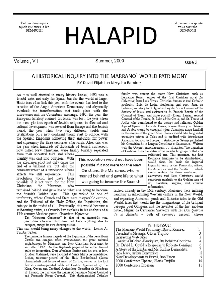 Impact of 1492 on Marrano Heritage | PDF | Spain