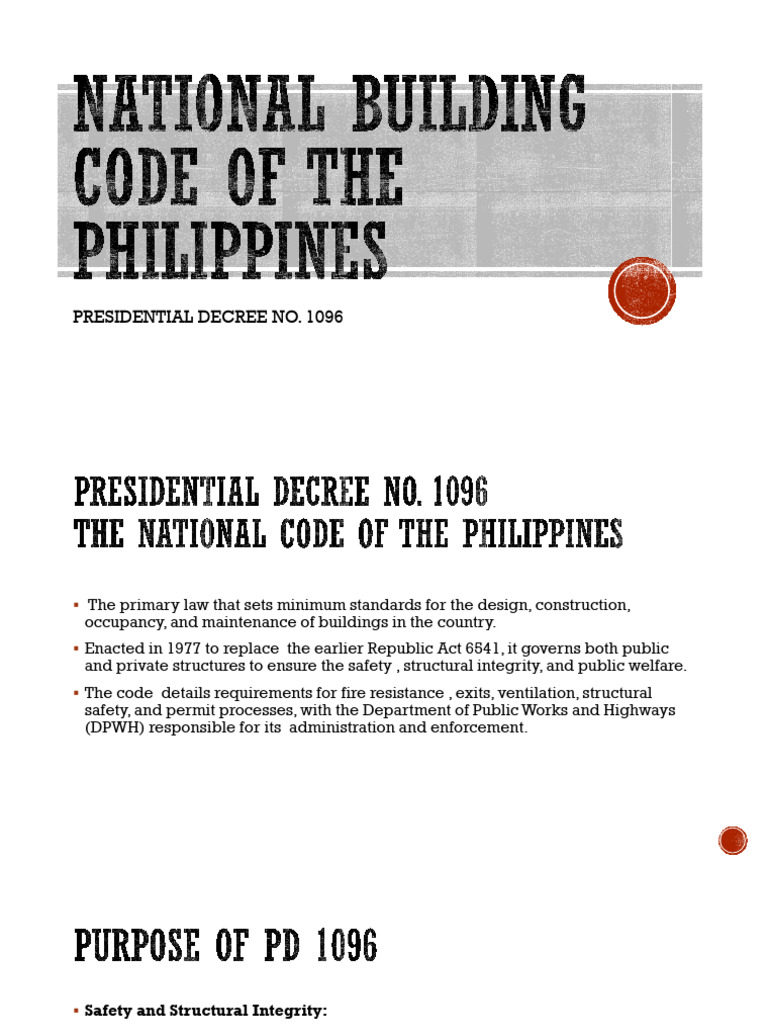National Building Code of The Philippines Group Vi | PDF | Civil ...