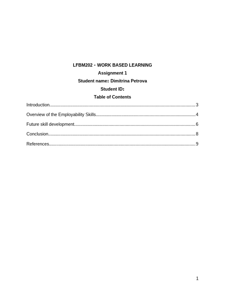 Work-Based Learning for Employability Skills | PDF | Learning | Psychology