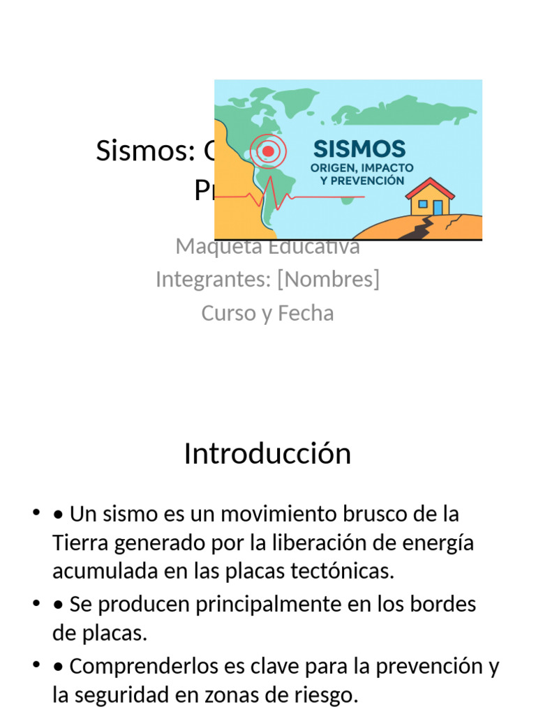 Presentacion Sismos Con Imagenes | PDF