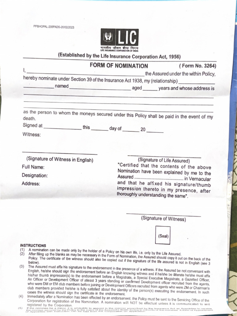 Nomination Form | PDF