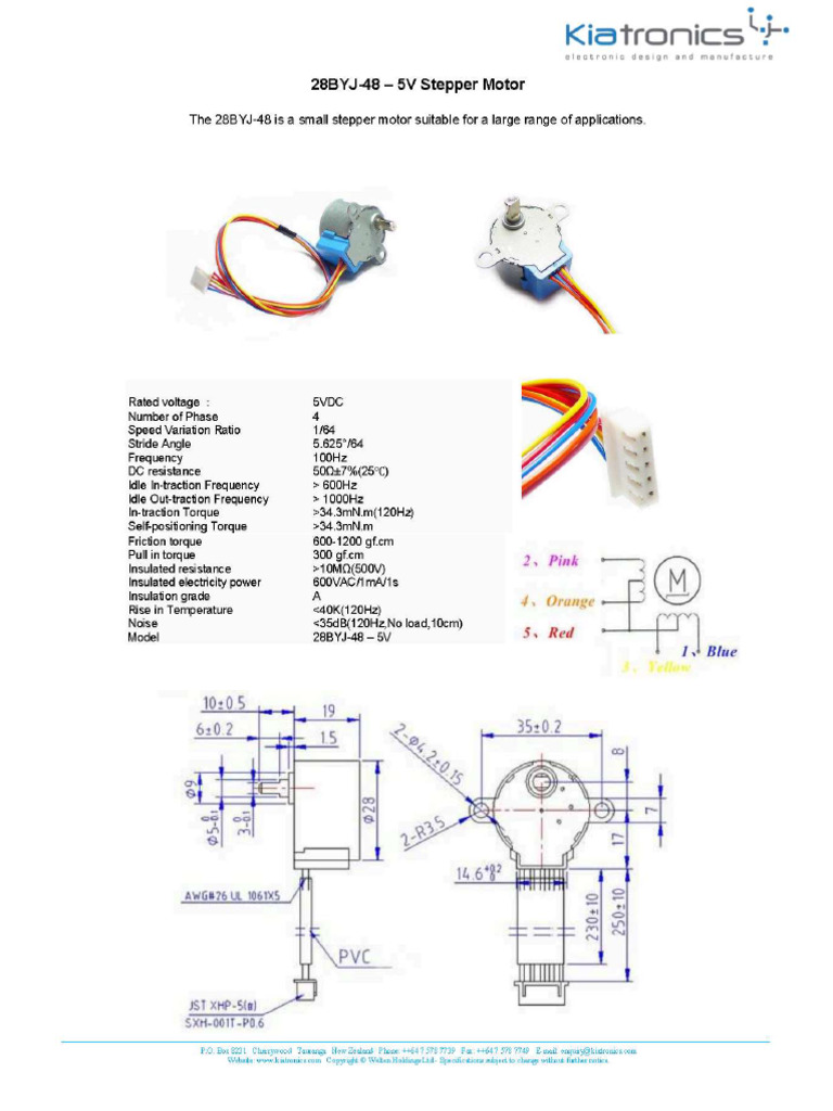 Datasheet Stepmotor | PDF