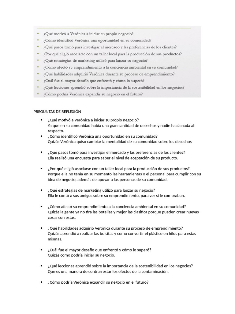 Preguntas de Reflexión | PDF