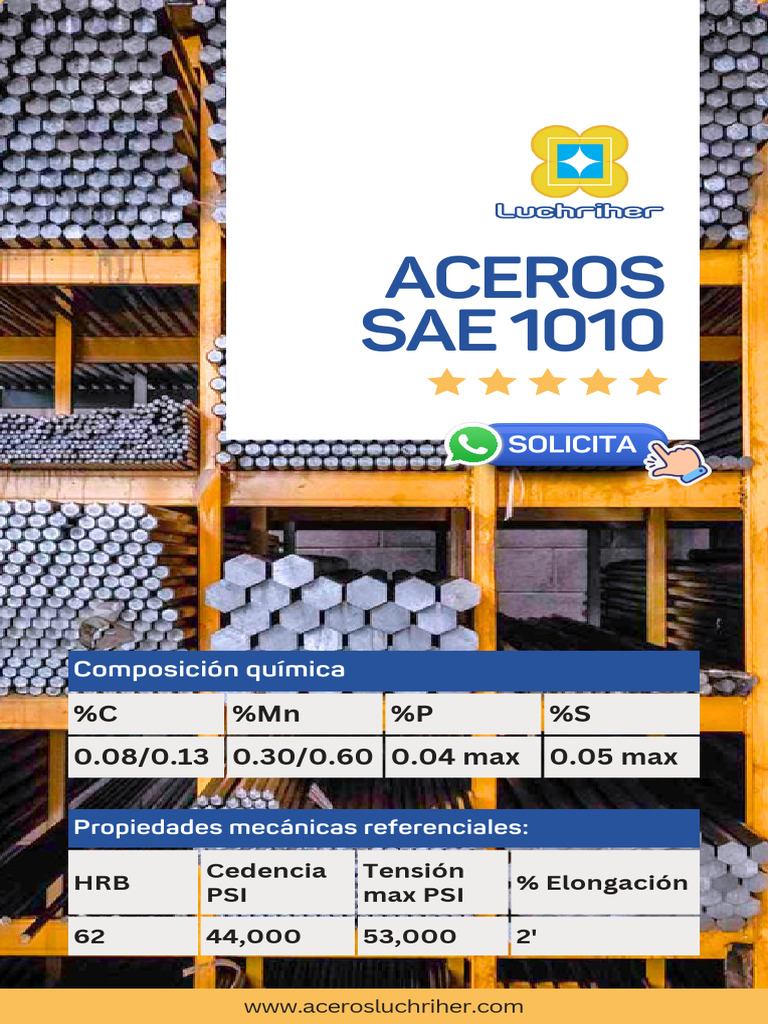 Propiedades del Acero SAE 1010 | PDF