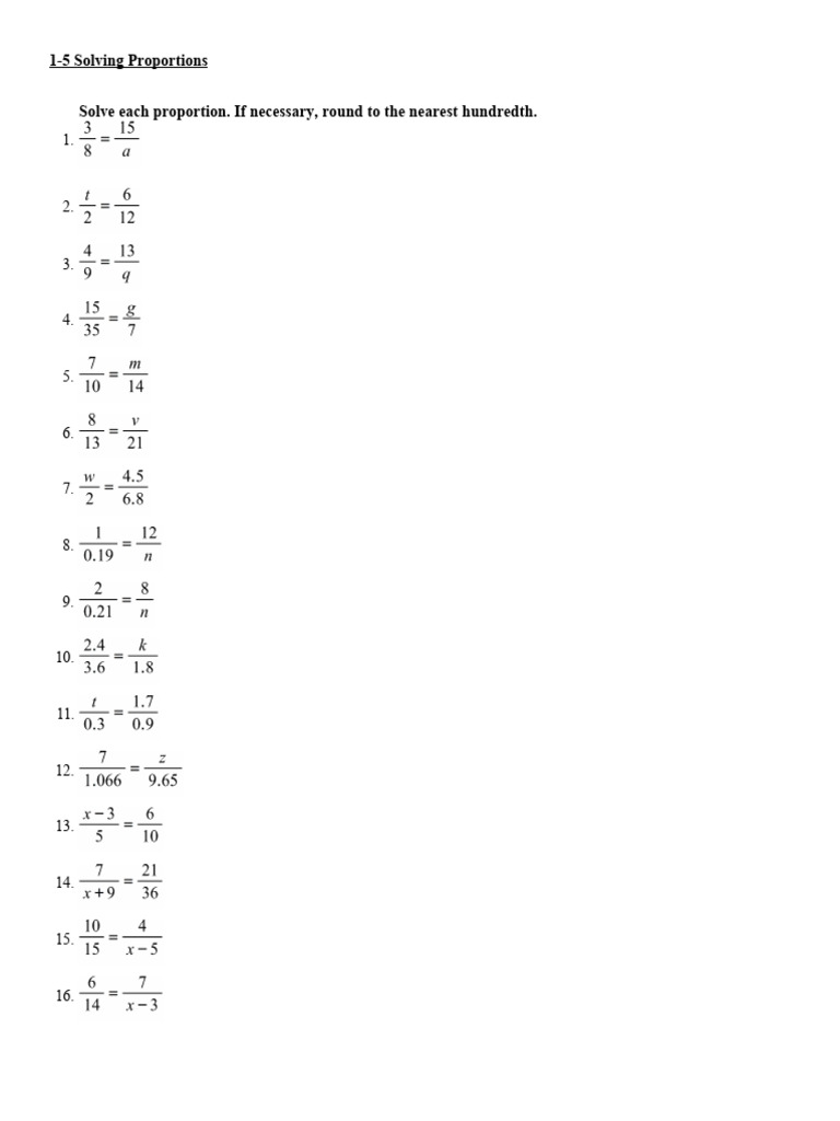Solving Proportions and Budgeting | PDF