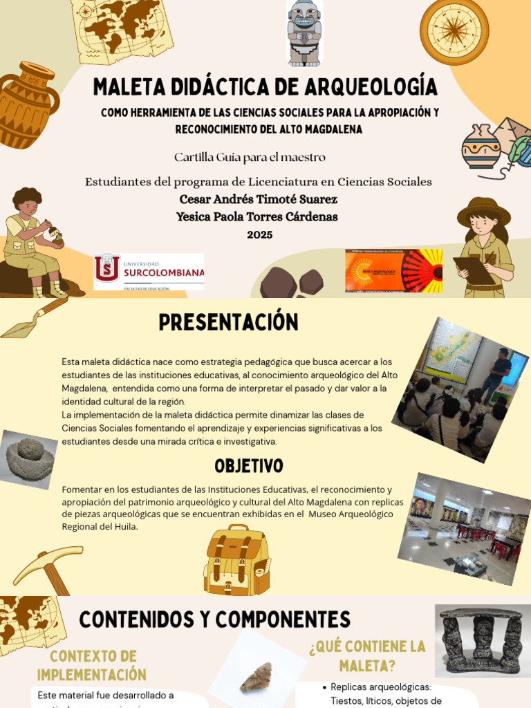 Maleta Didáctica de Arqueología Huila | PDF | Arqueología | Pedagogía