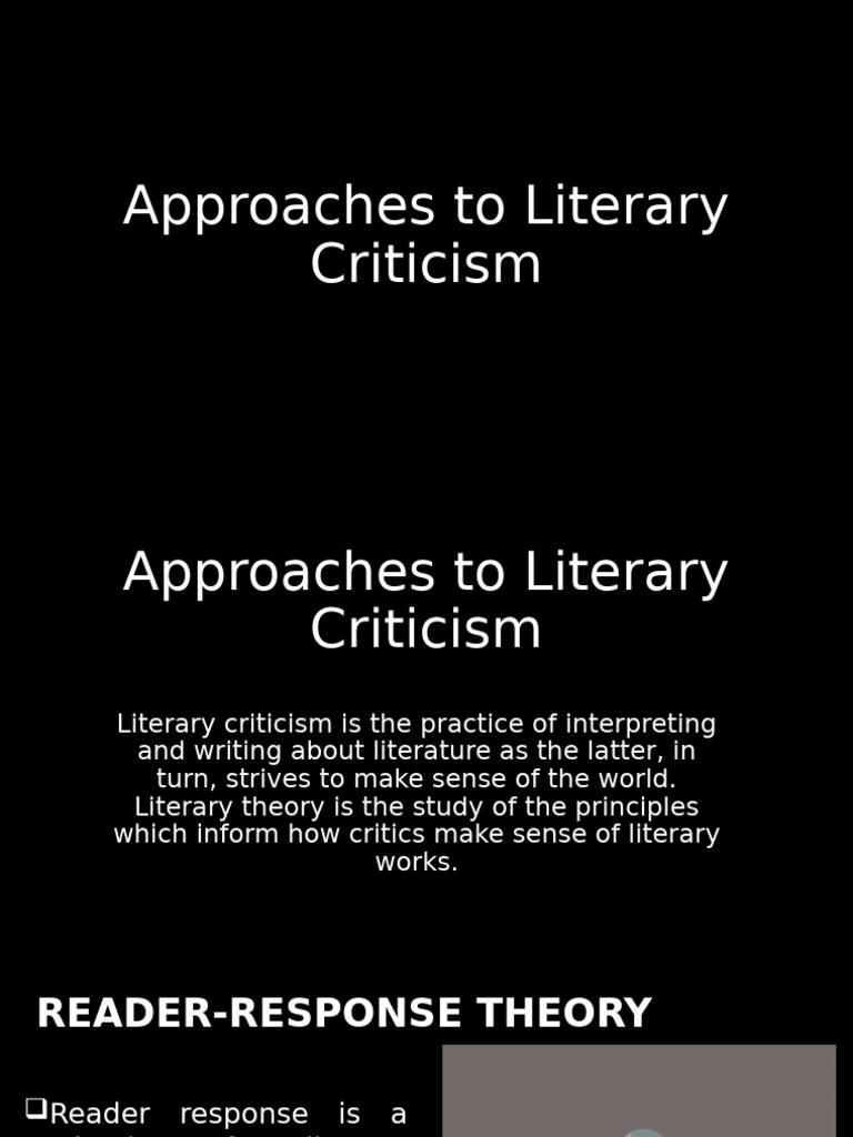 Literary Criticism Approaches Explained | PDF | Feminism | Gender Studies
