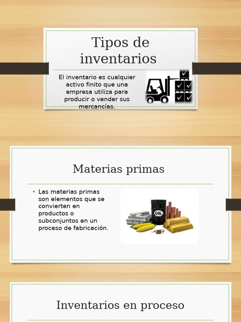 Tipos de Inventarios Contabilidad | PDF | Servicios financieros ...