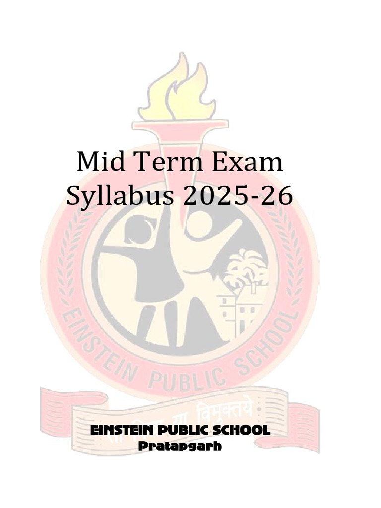 Class 6 Mid Term Syllabus 2025-26 | PDF | Noun | English Language