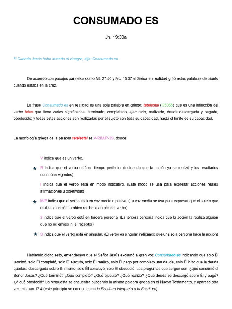Consumado Es Pdf Verbo Jesús