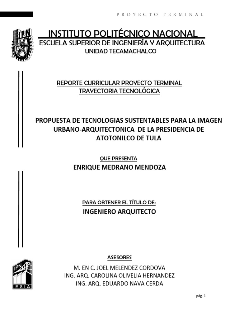 Propuesta de Tecnologías Sustentables para La Imagen Urbano ...