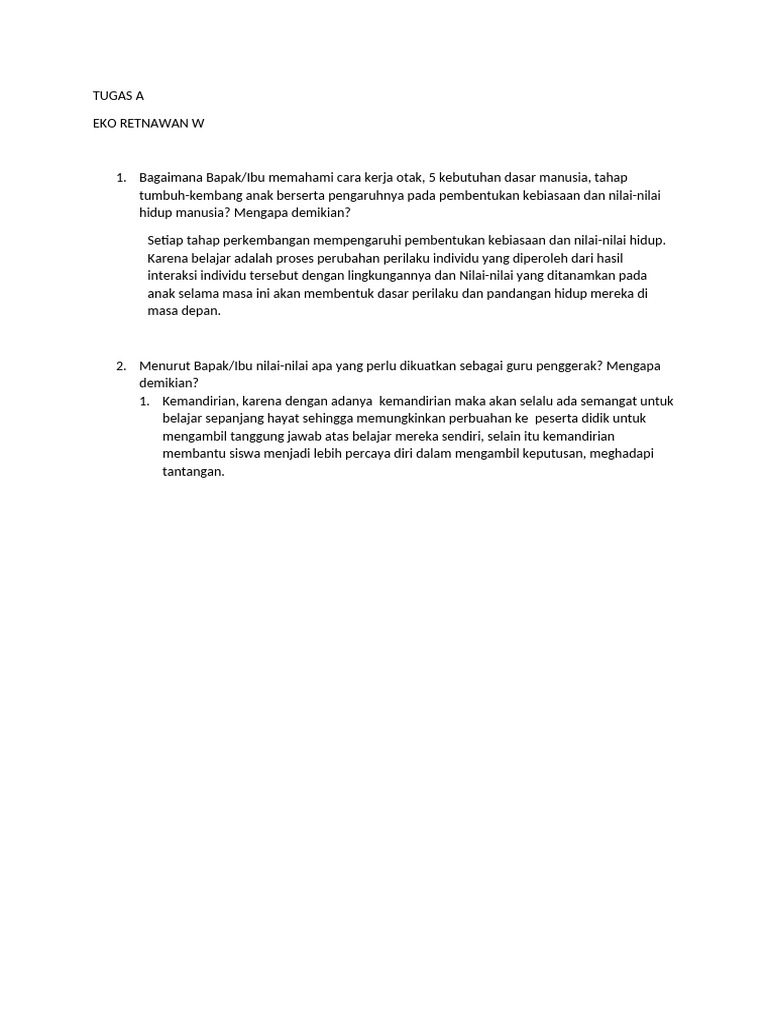 Tugas A | PDF