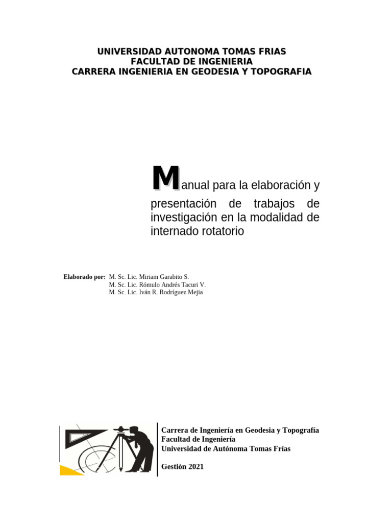 Guia para Elab Informe Internado Rotatorio | PDF | Investigación cuantitativa | Experimentar
