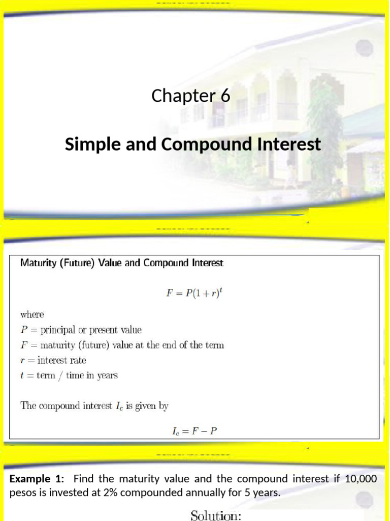 GenMath Compound Interest Once Year | PDF