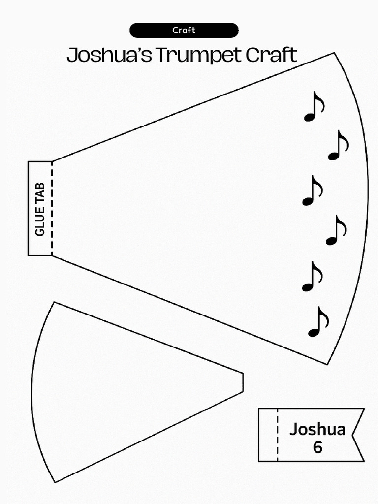 Joshua's Trumpet Craft Template | PDF