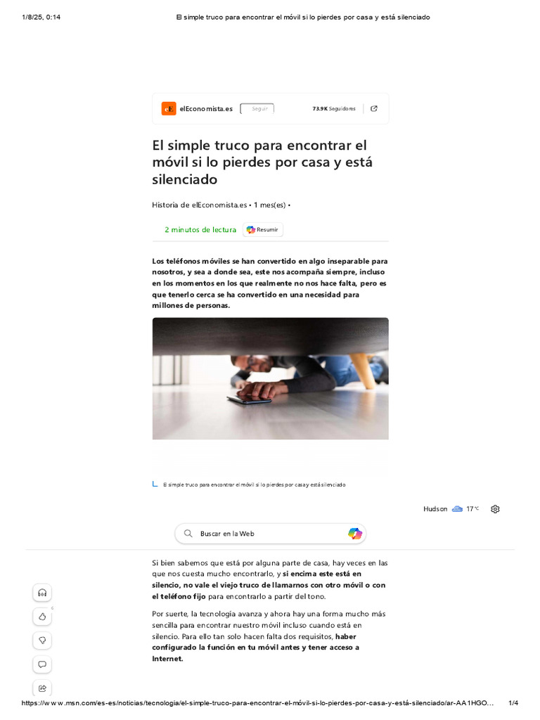 El Simple Truco para Encontrar El Móvil Si Lo Pierdes Por Casa y Está ...