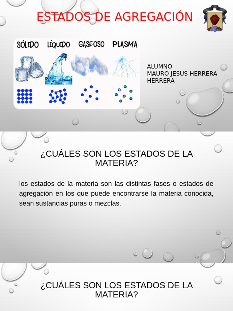 Estados de Agregación | PDF | Líquidos | Gases