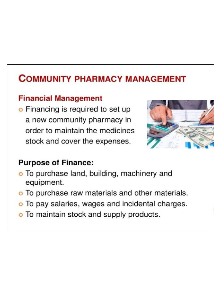 Community Pharmacy Management | PDF