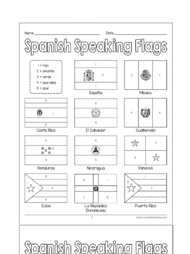 Hispanic Speaking Flags | PDF