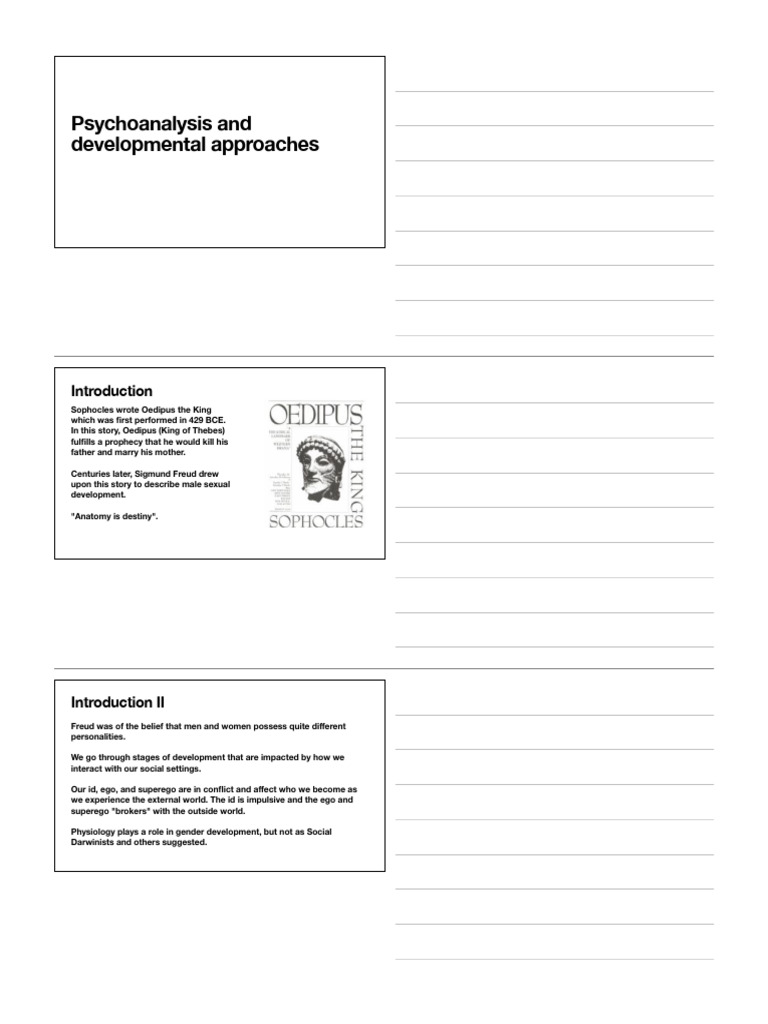 Freud's Gender Development Theories | PDF | Oedipus Complex | Gender