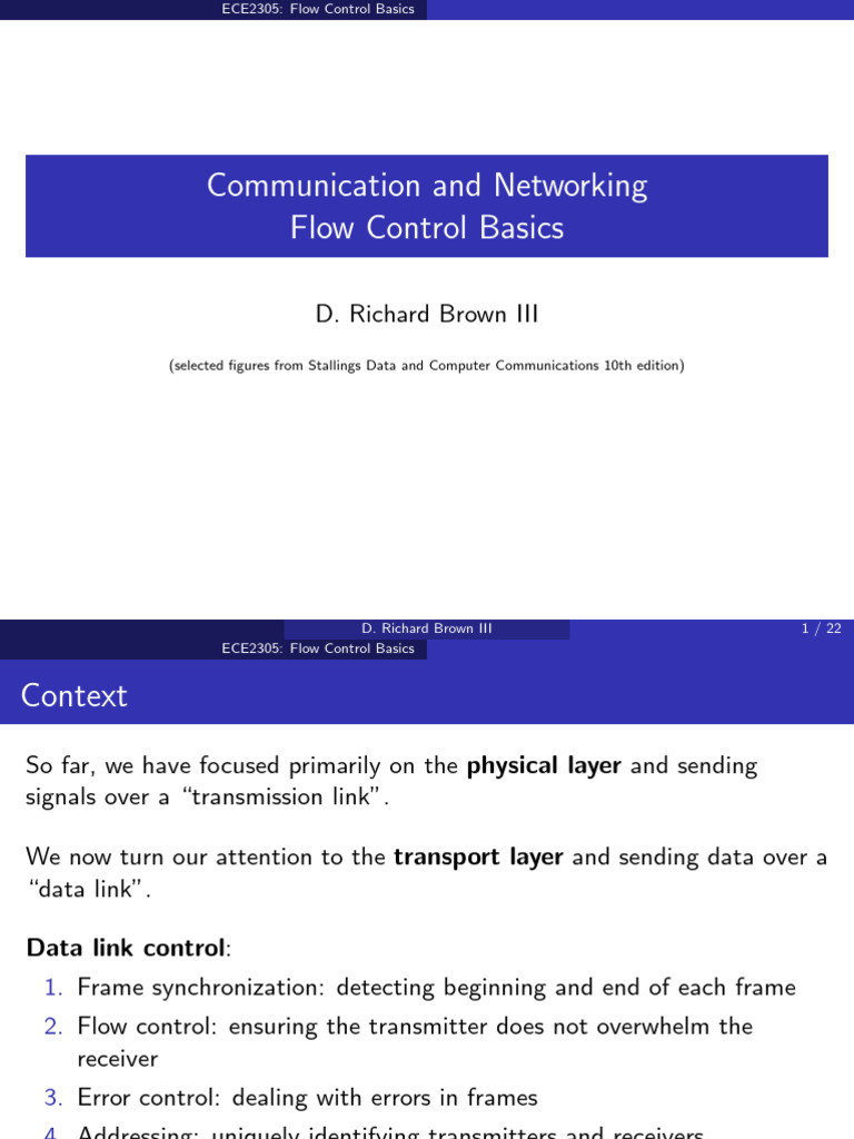 22-Apr-2014 Flow Control | PDF | Transmission Control Protocol ...