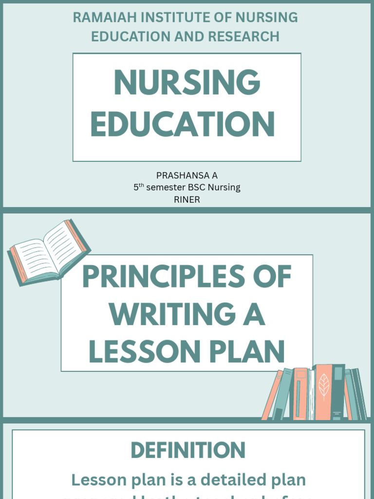 Principles of Writing A Lesson Plan PDF | PDF
