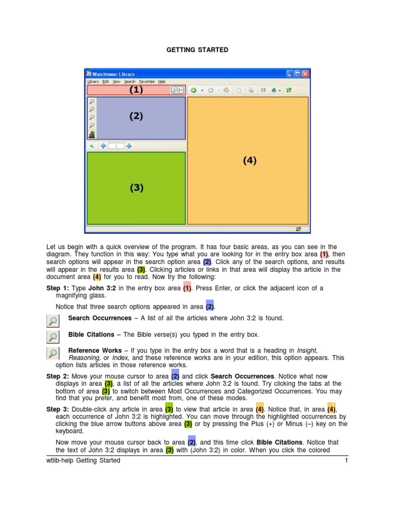Watchtower Library 2011 - English Edition - Wtlib-Help Getting Started ...
