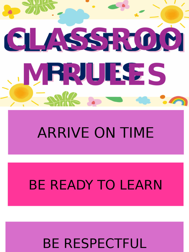 Classroom Rules Gr3 | PDF