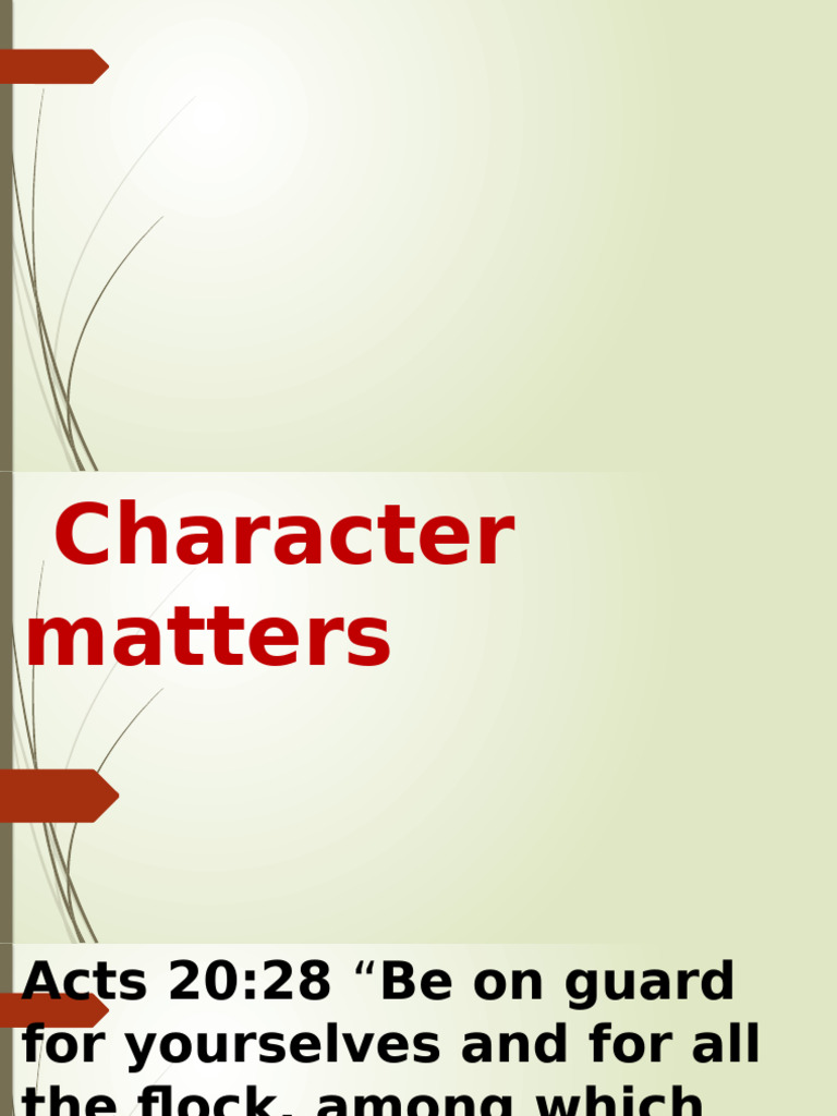 Character Matters OBH | PDF