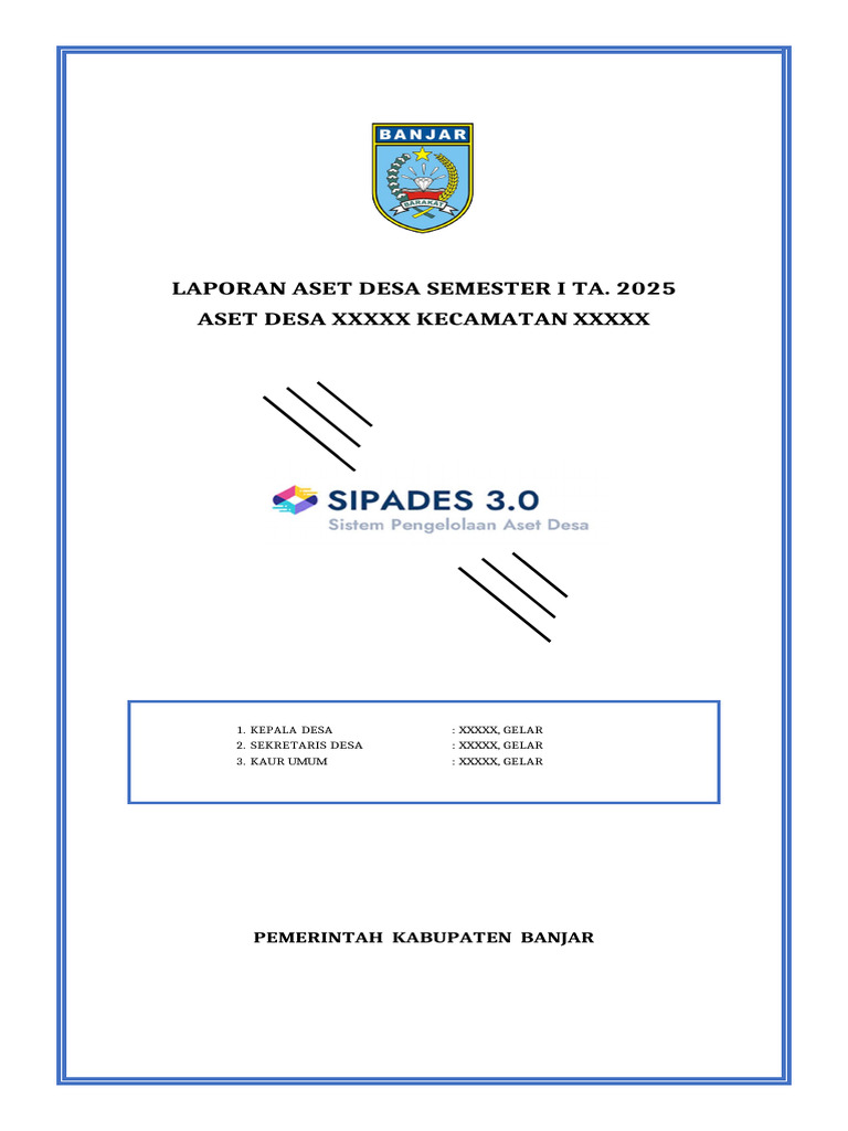 Laporan Aset Desa Semester I 2025 | PDF