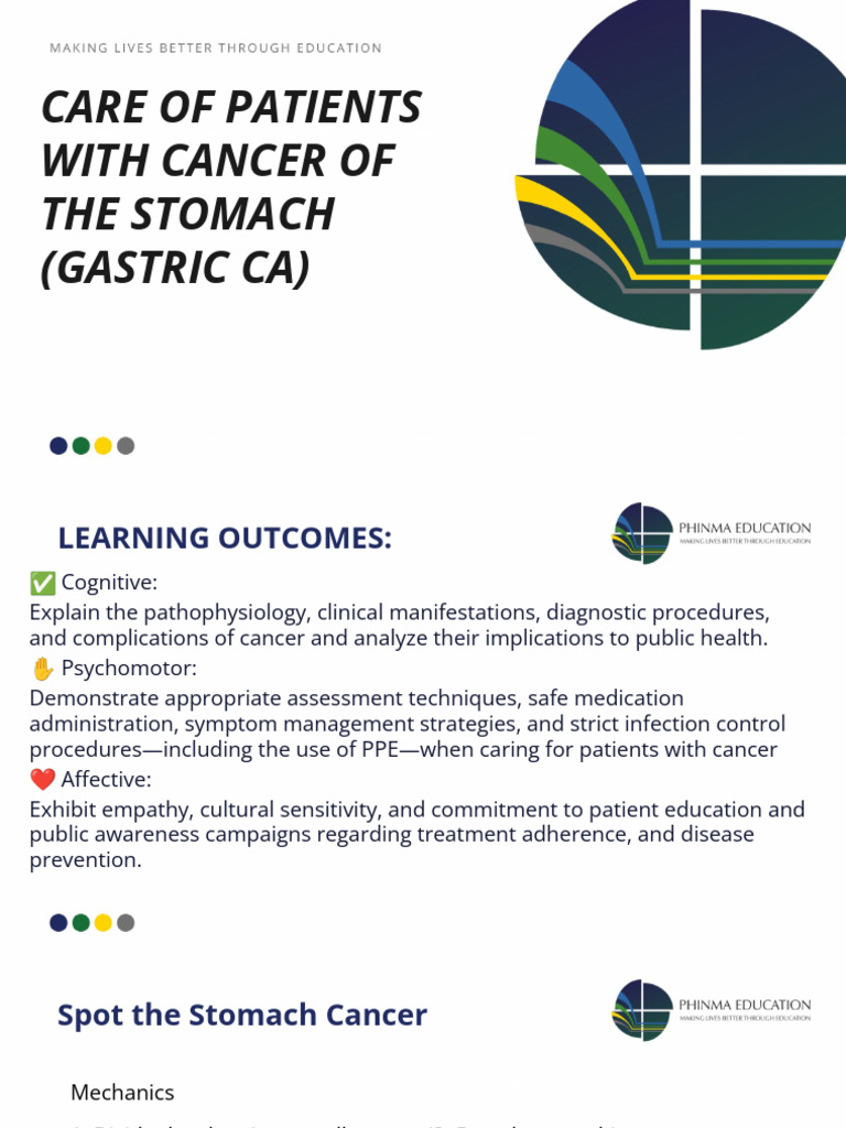 Stomach Cancer Patient Care Guide | PDF | Stomach | Metastasis