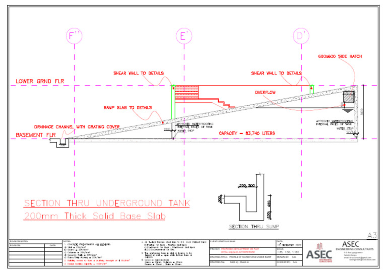 Profile of Tank Under Ramp - 10th December, 2022 | PDF