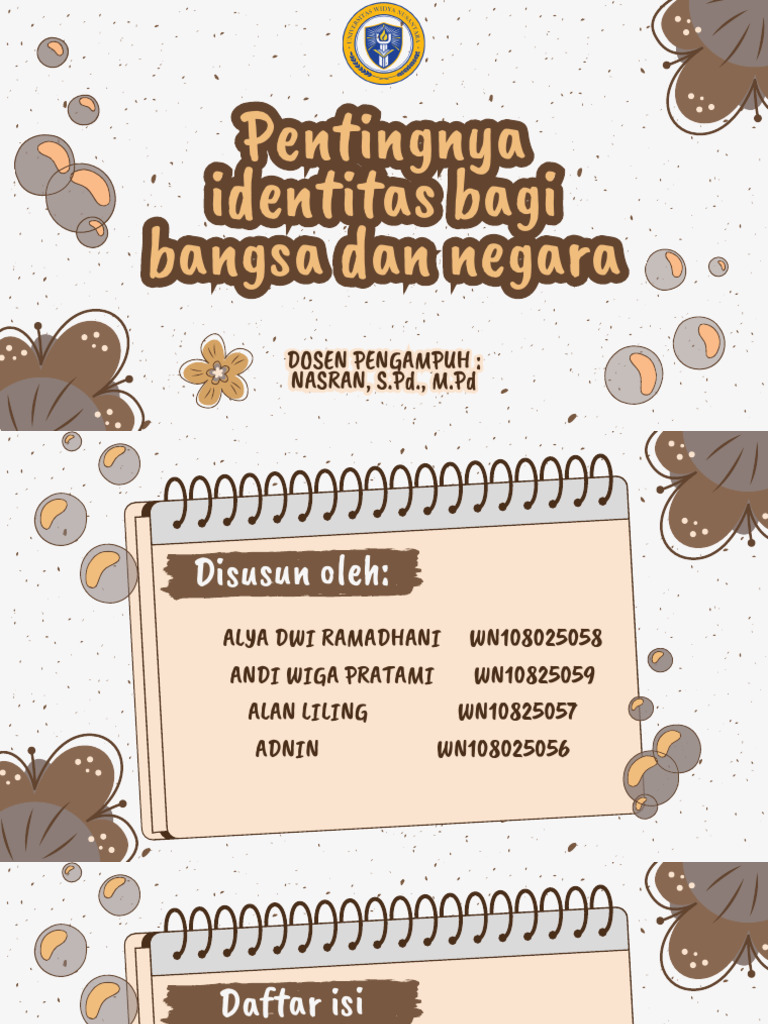 Putih Coklat Lucu Ilustrasi Tugas Presentasi PDF | PDF