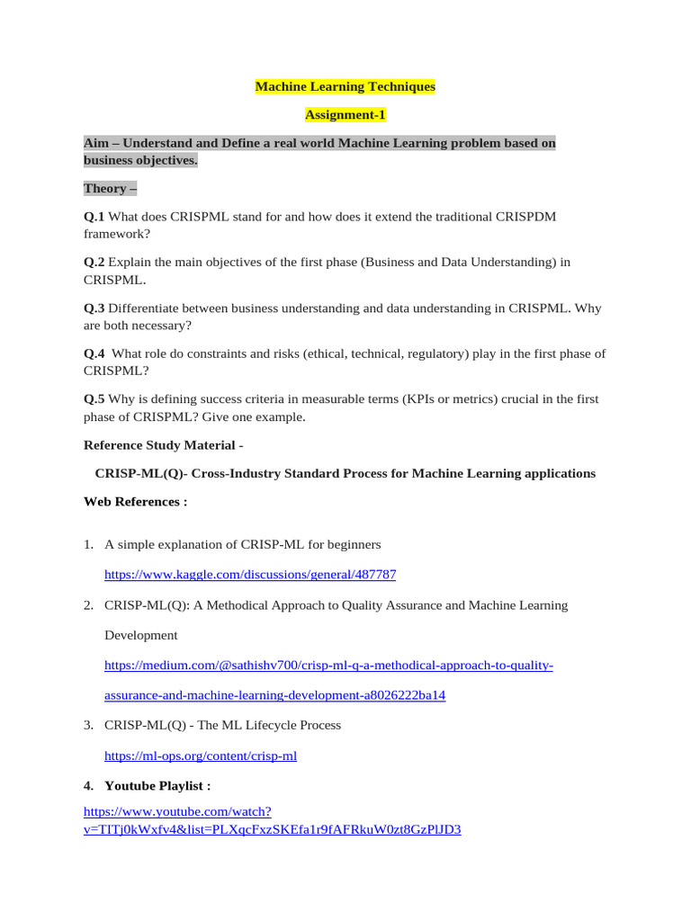 Understanding CRISP-ML Framework | PDF