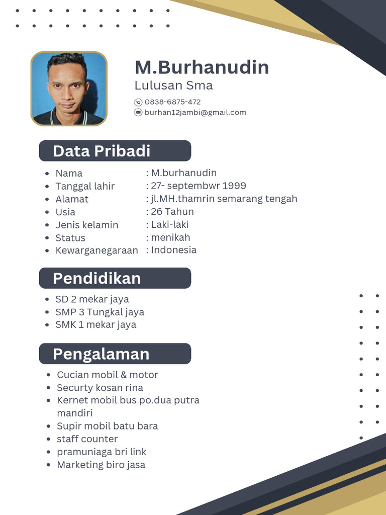 CV Burhan | PDF