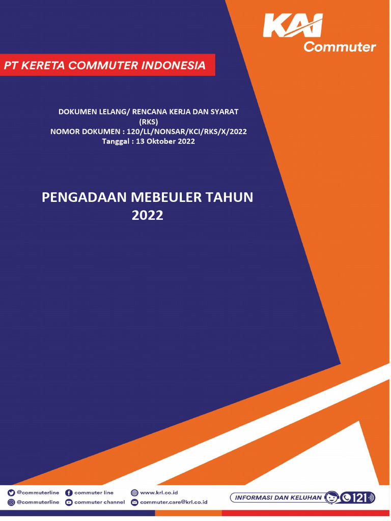 1 Rks 120 Pengadaan Meubeler Tahun 2022 | PDF