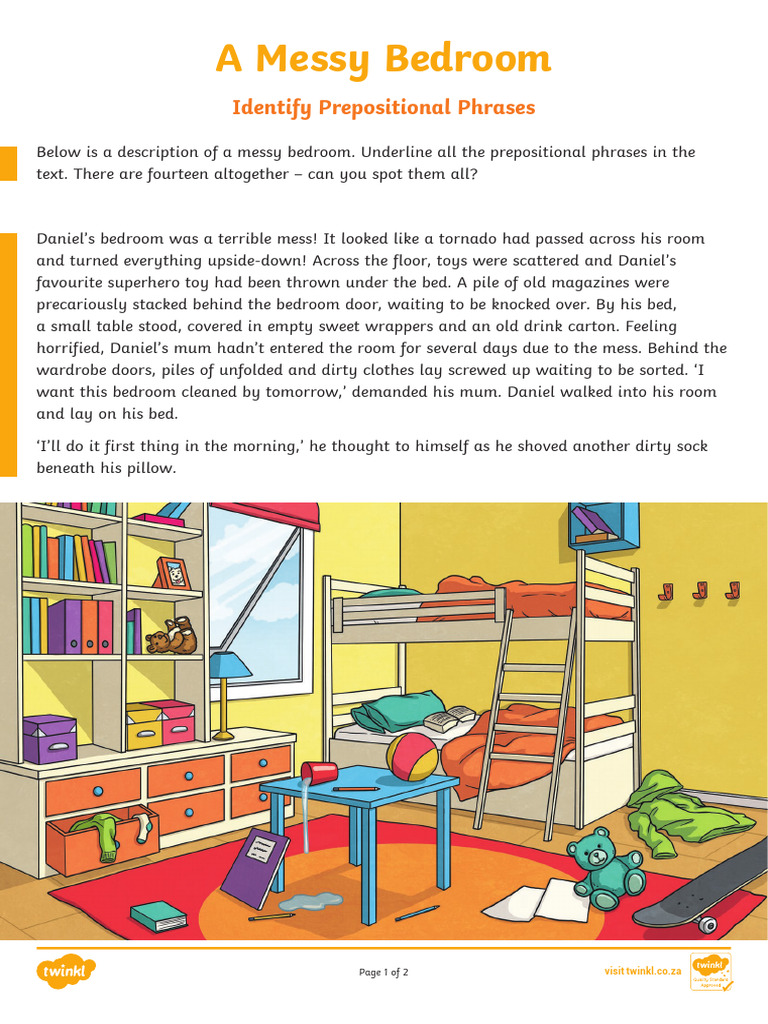 A Messy Bedroom | PDF | Furniture