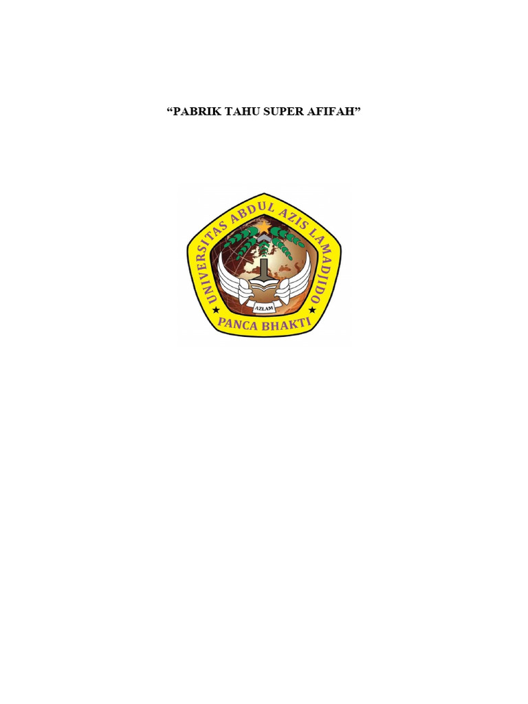 Pabrik Tahu Super Afifah di Palu | PDF