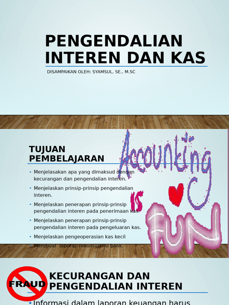 BAB 1 PENGENDALIAN INTEREN DAN KAS New | PDF