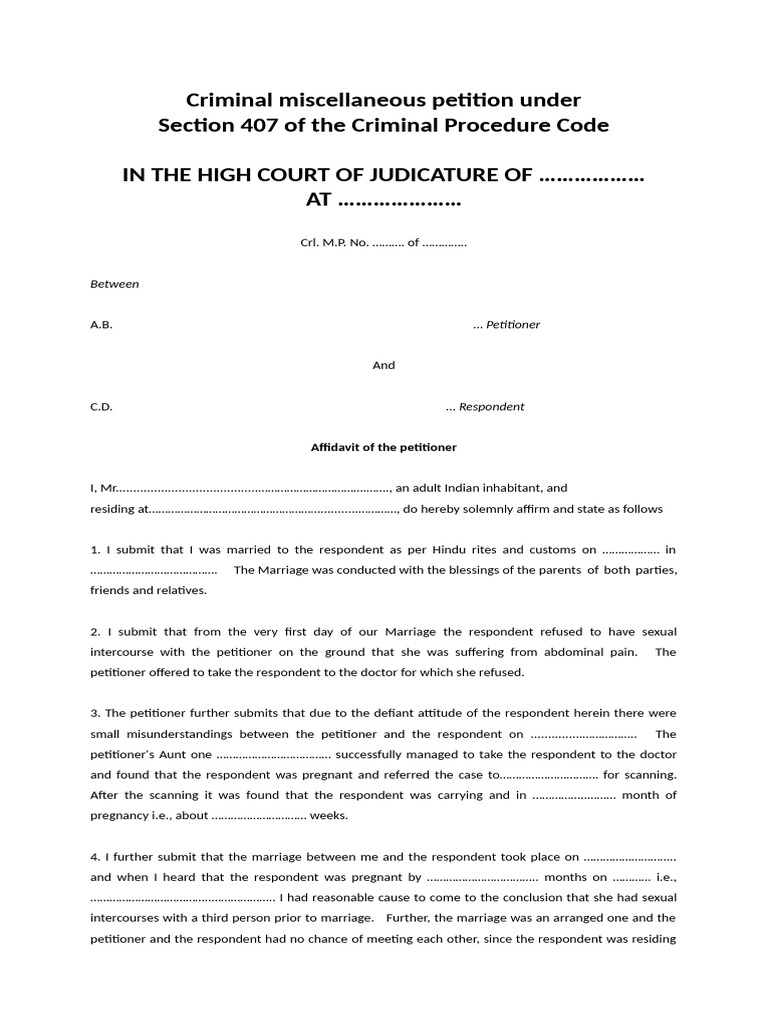 Affidavit of The petitioner-Affidavits-Production of Documents-375 | PDF | Judiciaries | Common Law