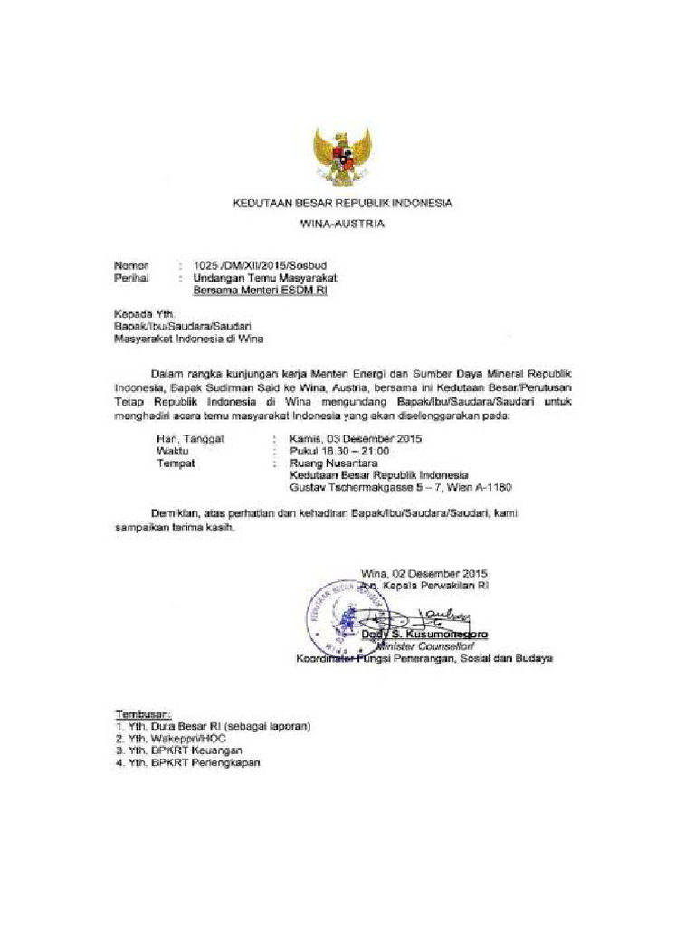 Surat Resmi | PDF