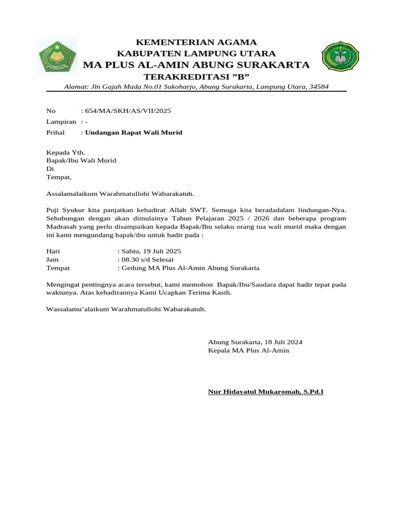 Undangan Rapat | PDF