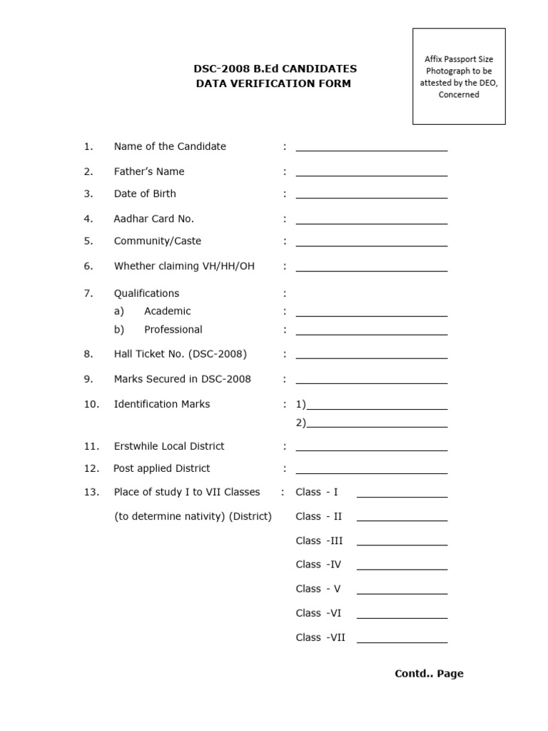 Verification Form | PDF | Access Control | Authentication