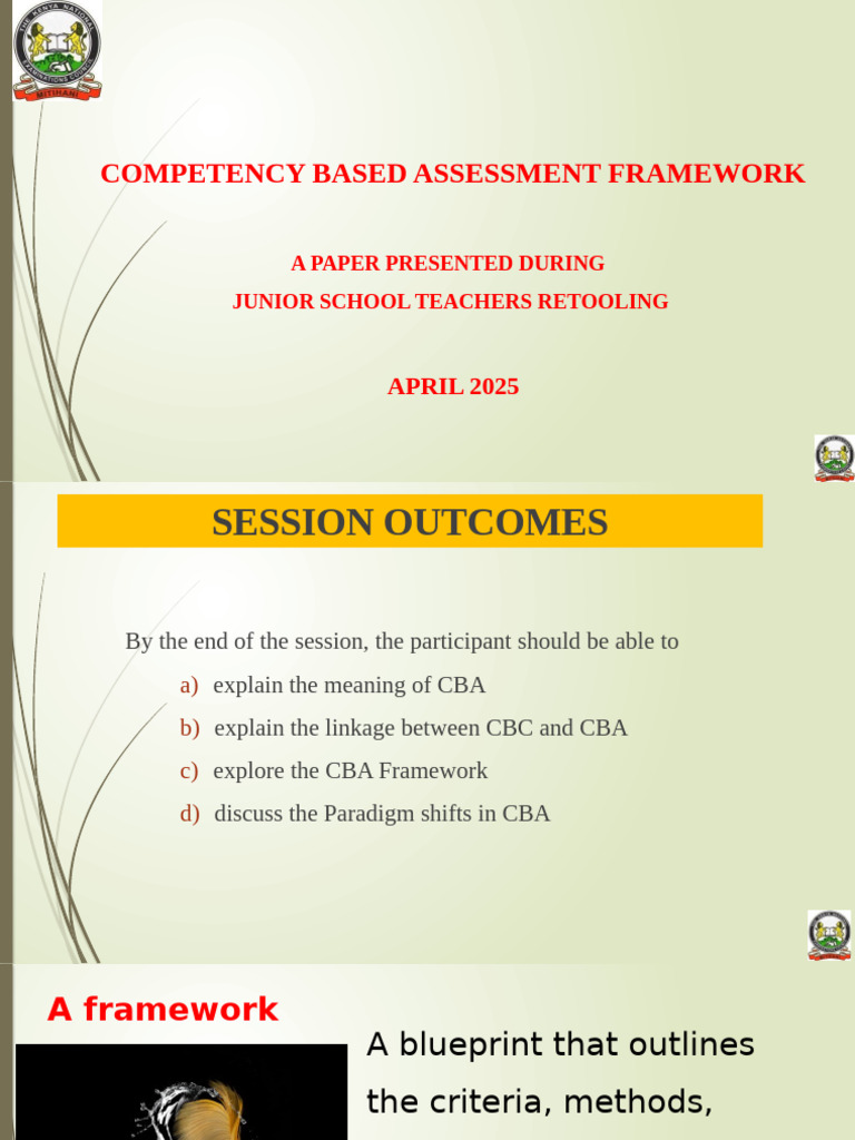 Competency-Based Assessment Framework | PDF | Educational Assessment ...