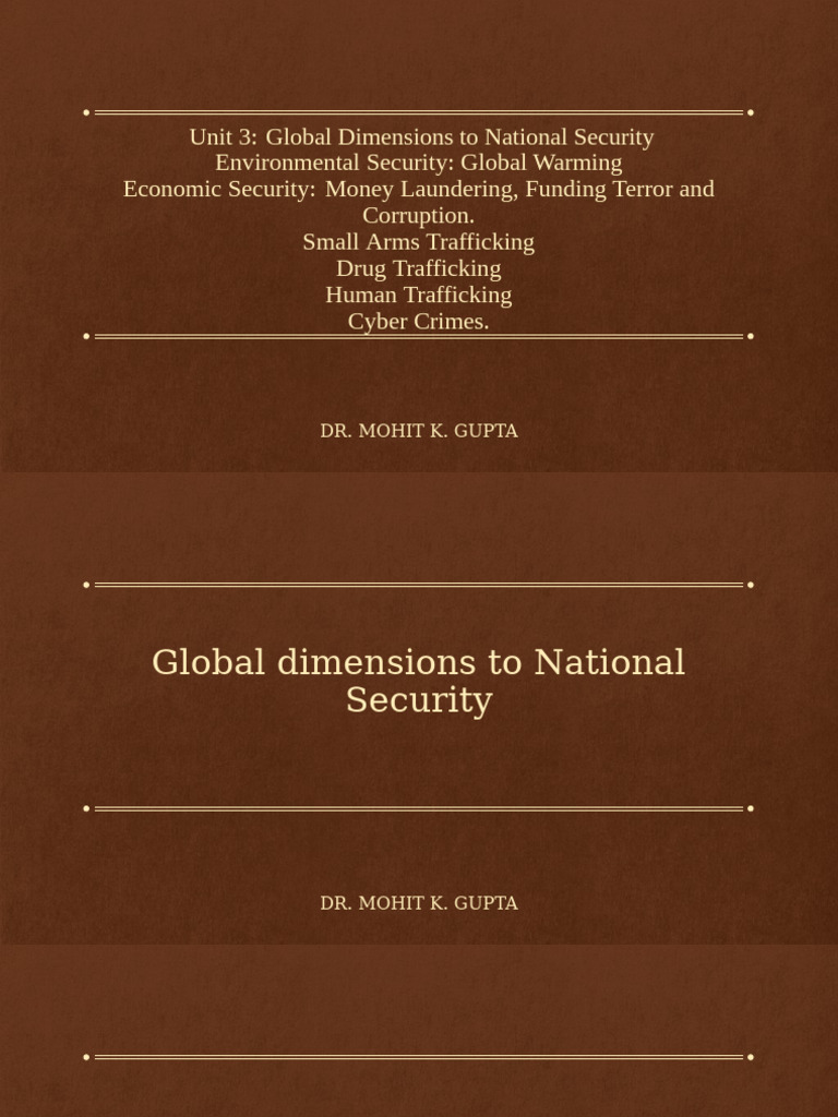Unit 3 Global Dimensions | PDF | Terrorism Financing | Kyoto Protocol