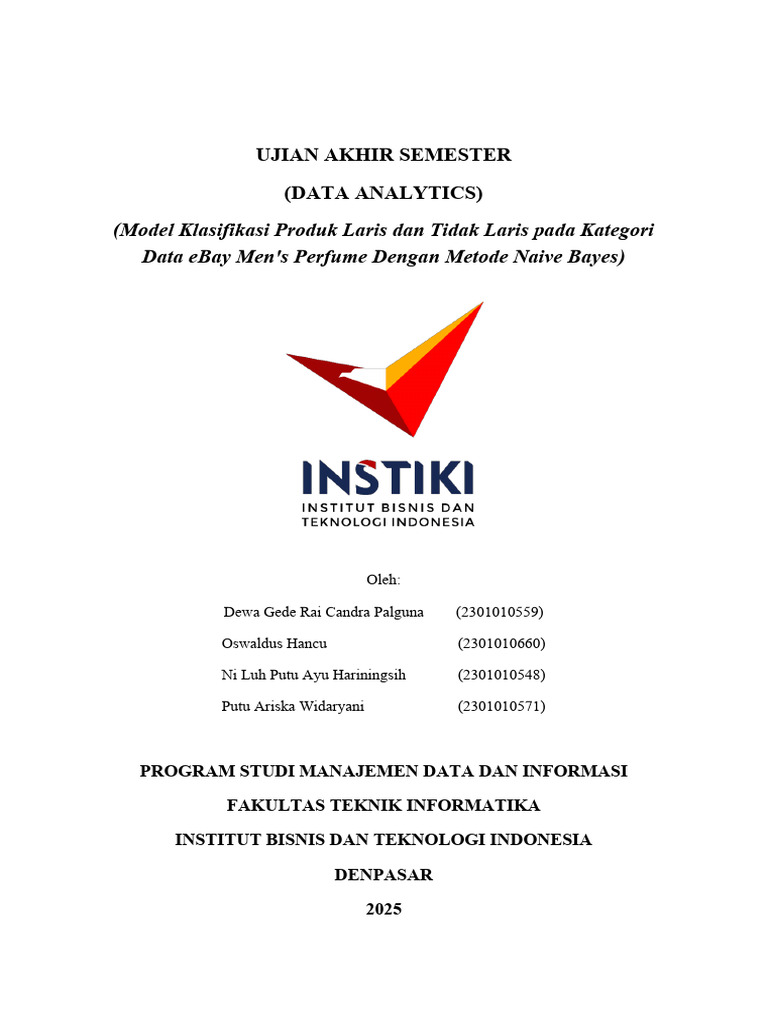 Uas Data Analytics | PDF | Statistics | Data Analysis