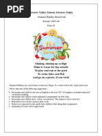 Class 2 Summer Holiday Homework Guide | PDF | Plural | Noun