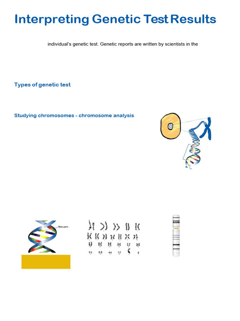 Interpreting Genetic Test Results FTNW | PDF | Karyotype | Genetics